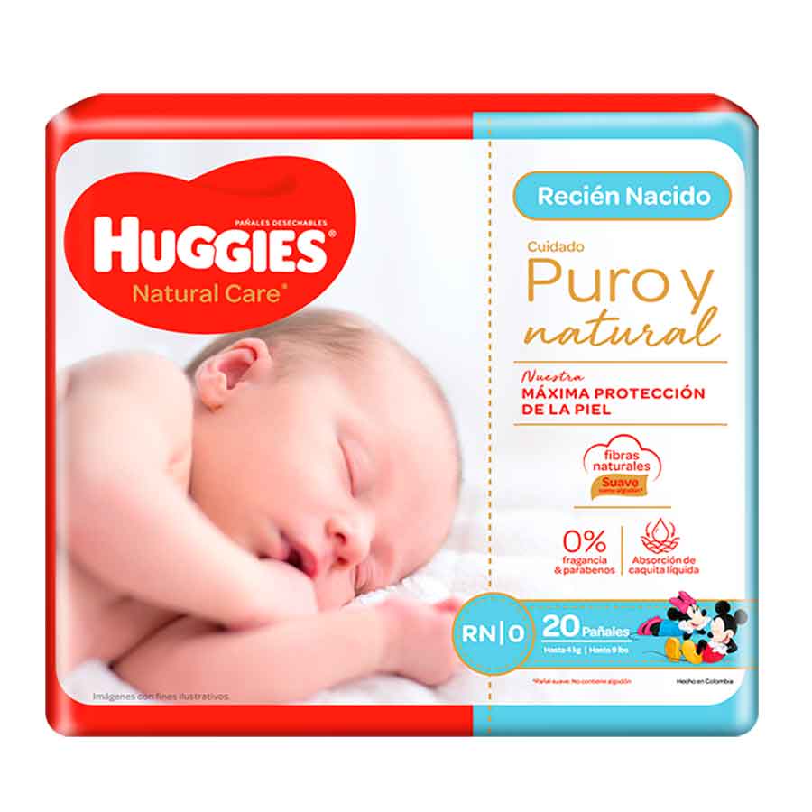 Pañal huggies primeros 100 días recien nacido 20 unidades - Pharmacys