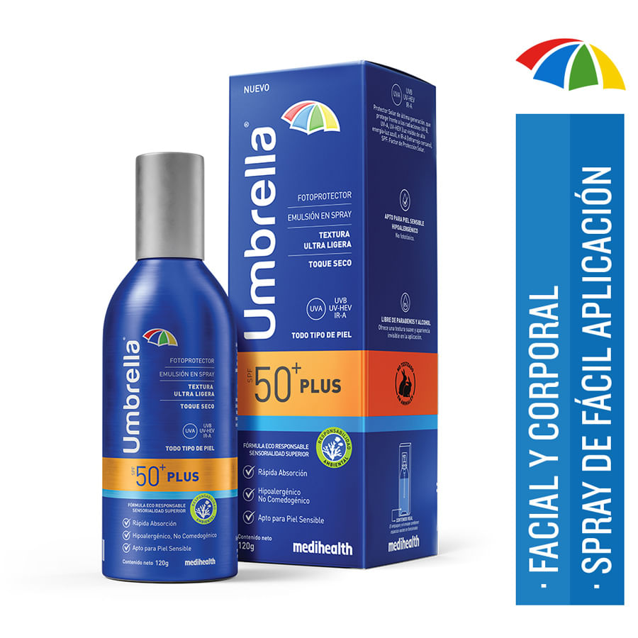 Protector solar umbrella plus emulsión fps 50 120 g - Pharmacys