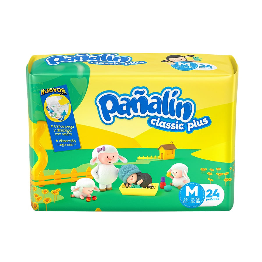Pañal pañalin classic plus mediano x 24 - Pharmacys