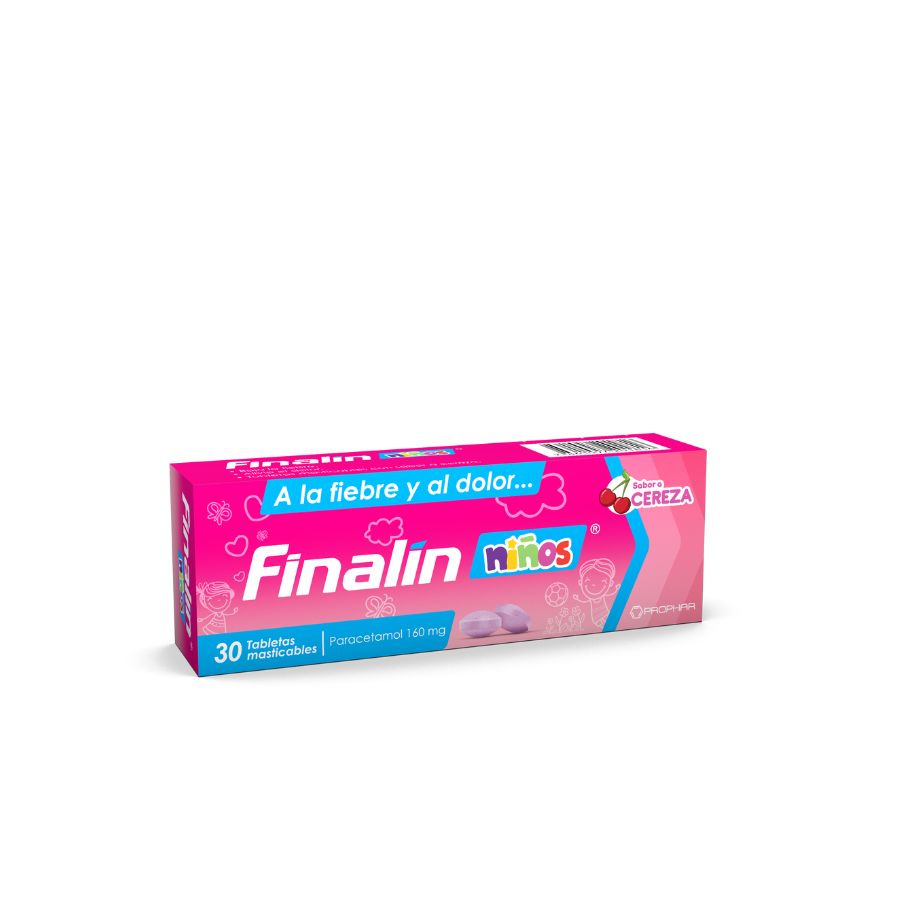 Analgésico finalin tableta masticable x 30 - Pharmacys