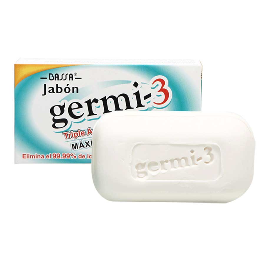 Jabón en barra bassa germi-3 90 g - Pharmacys