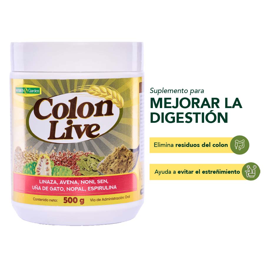 Colon live en polvo 500 g - Pharmacys