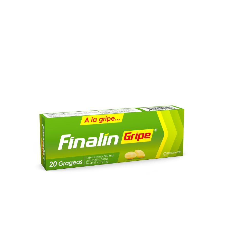 Finalin 500 mg x 10 mg x 5 mg grageas x 20 - Pharmacys