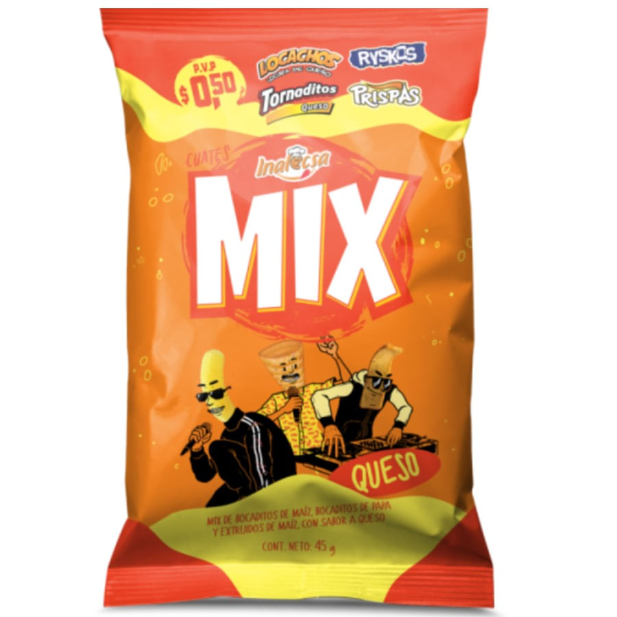 Bocadito cuates mix mix queso 45 g - Pharmacys